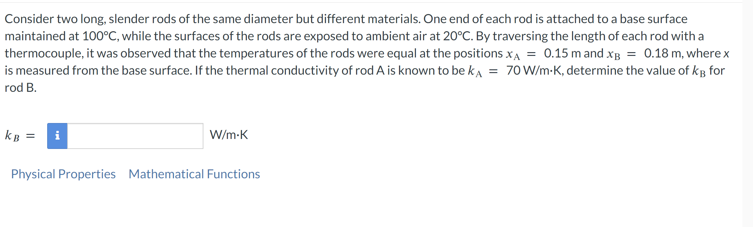 Solved Consider two long, slender rods of the same diameter | Chegg.com