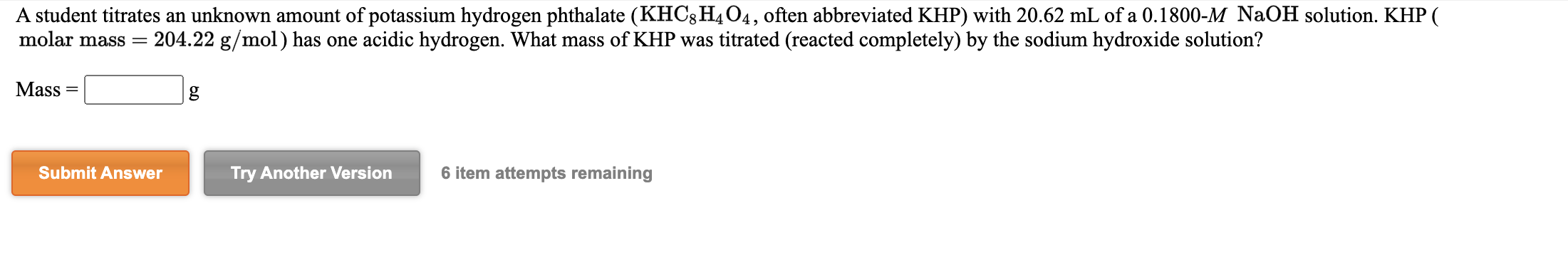 Solved The concentration of a certain sodium hydroxide | Chegg.com