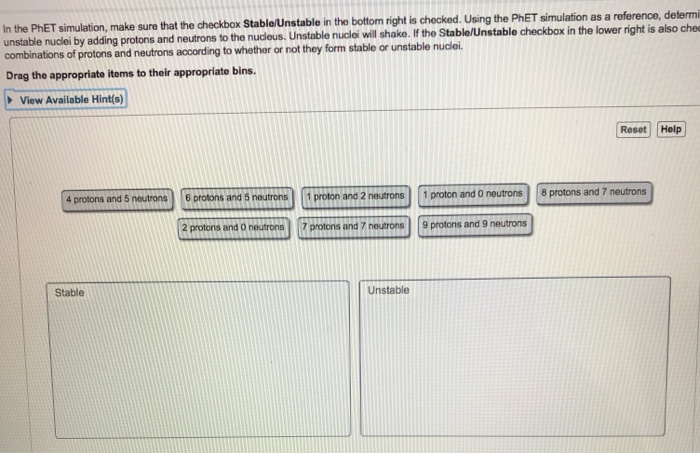 Solved that the checkbox Stable/Unstable in the bottom right | Chegg.com