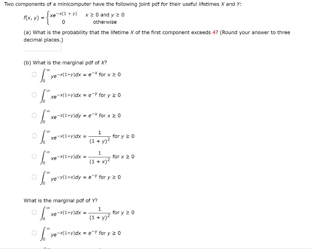 solved-two-components-of-a-minicomputer-have-the-following-chegg