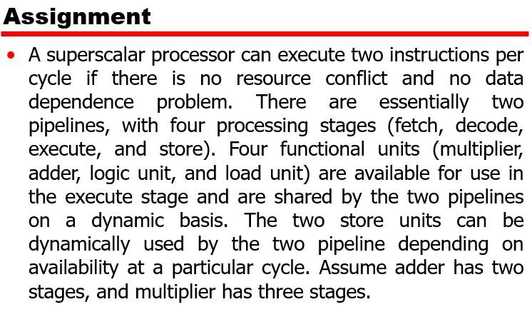 Solved A superscalar processor can execute two instructions | Chegg.com