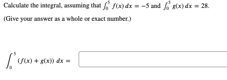 Solved Calculate the integral, assuming that ∫05f(x)dx=3. | Chegg.com