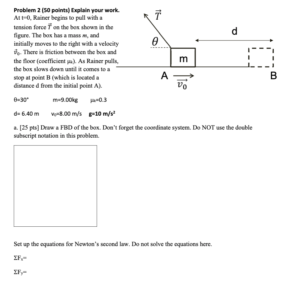 Solved Problem 2 (50 points) Explain your work. At t=0, | Chegg.com