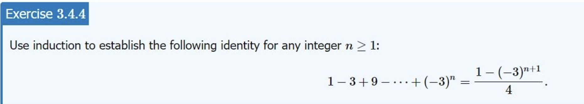 Solved Use induction to establish the following identity for | Chegg.com