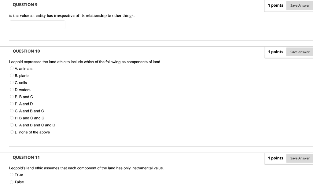 Solved is the value an entity has irrespective of its | Chegg.com