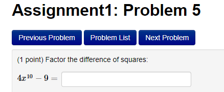 Solved Assignment1: Problem 5 Previous Problem Problem List | Chegg.com
