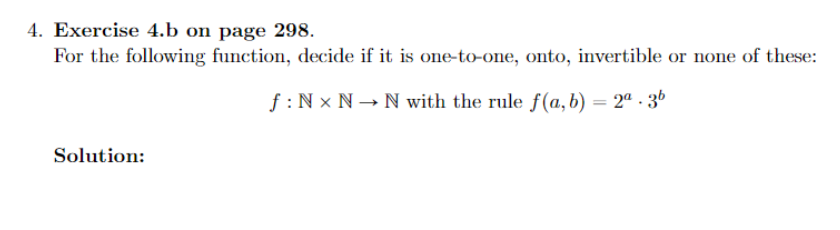 Solved Exercise 4.b on page 298. For the following function, | Chegg.com