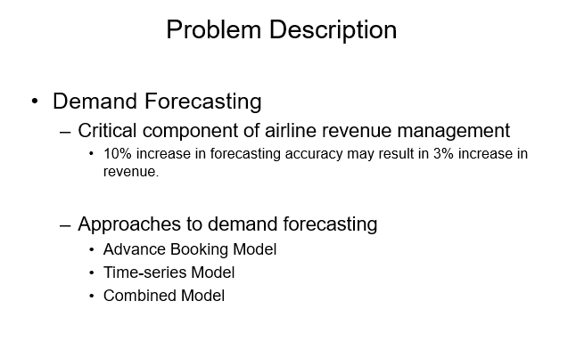 Solved Problem Description - Demand Forecasting - Critical | Chegg.com