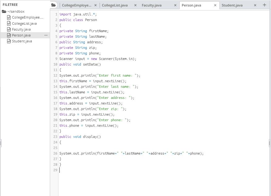 All code is in Java Using Cengage Checking I have | Chegg.com