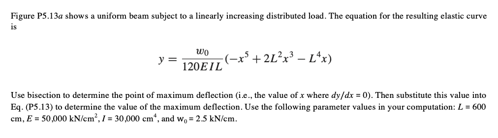 Solved Figure P5.13a shows a uniform beam subject to a | Chegg.com
