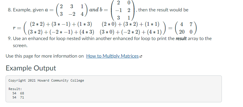 Solved 1 Declare A Two Dimensional Array Of Integers 