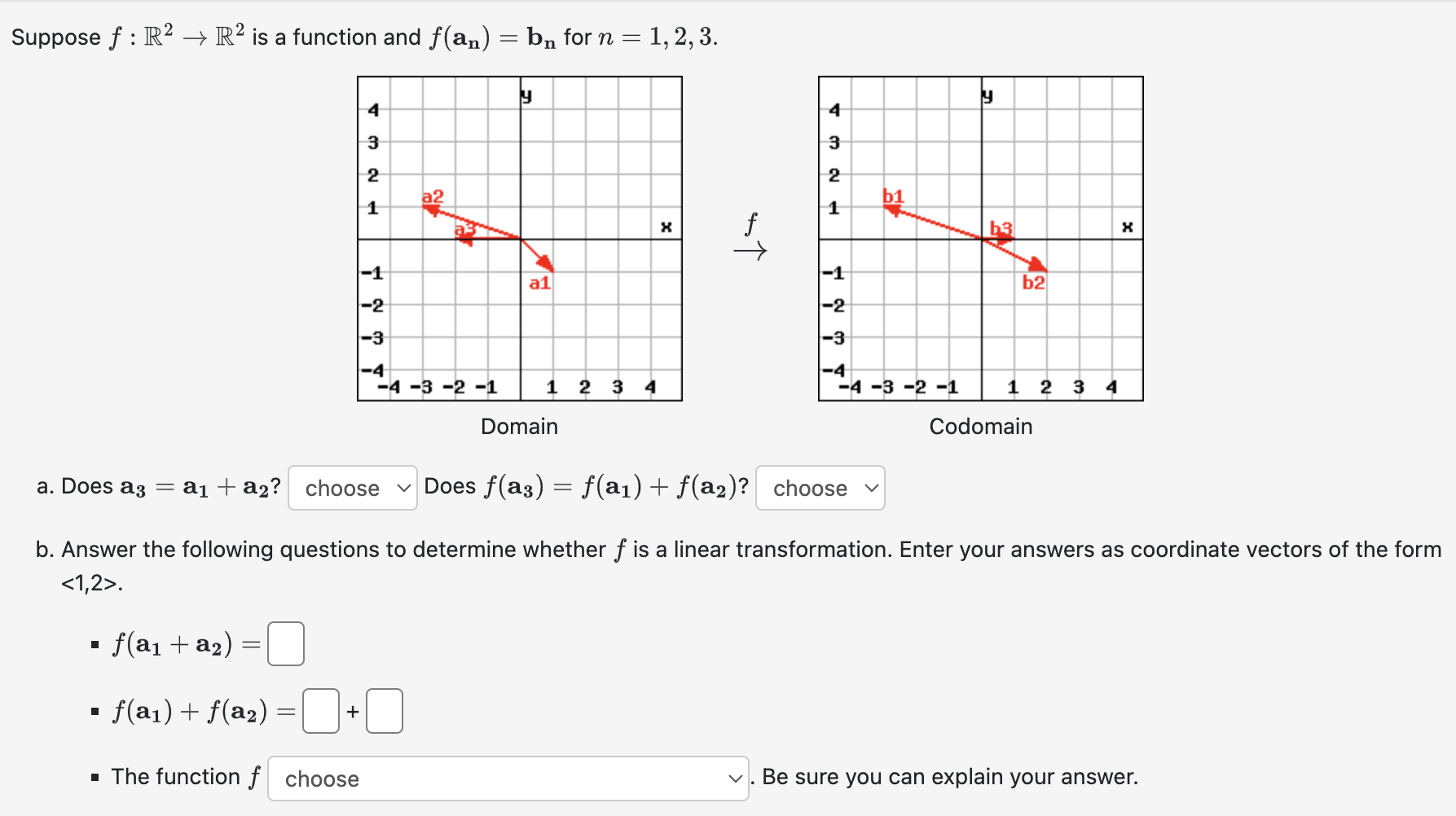 Solved Suppose f:R2→R2 is a function and f(an)=bn for | Chegg.com