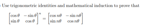 Solved Use trigonometric identities and mathematical | Chegg.com