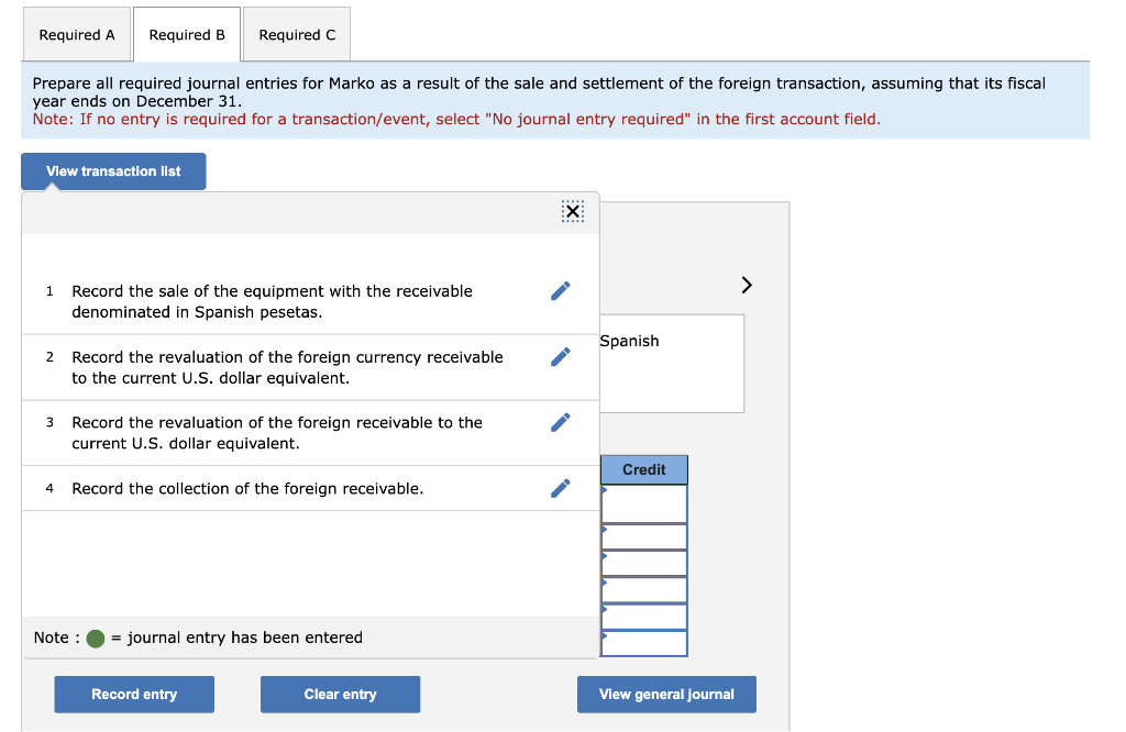 Solved Exercise 11-12 (Static) Sale in Foreign Currency LO | Chegg.com