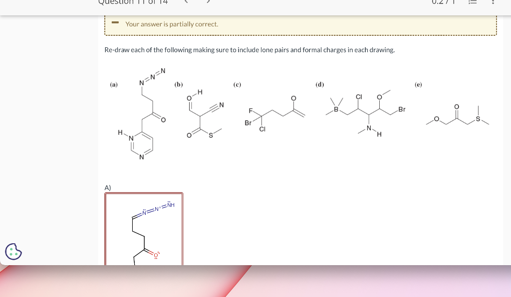 Solved Re-draw each of the following making sure to include | Chegg.com