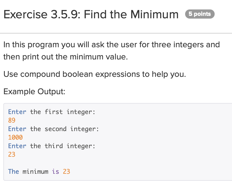 Solved Exercise 3.5.8: Divisibility 6 points This program | Chegg.com