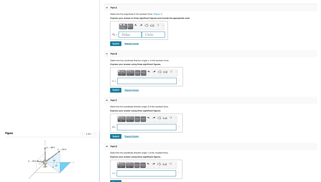 Solved Part A De the mace of the resultant force. Figure 11 | Chegg.com