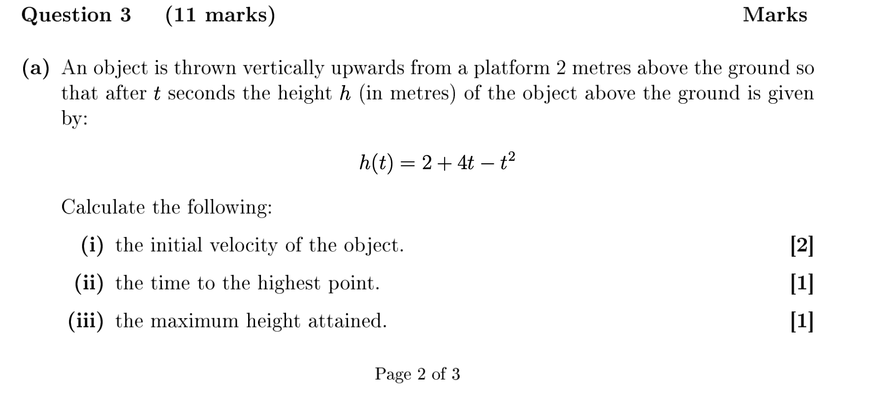 Solved An object is thrown vertically upwards from a | Chegg.com