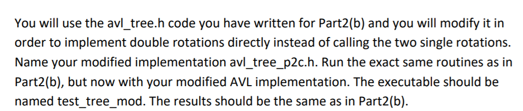 Question: IN c++ below is thee AvlTree.h | Chegg.com