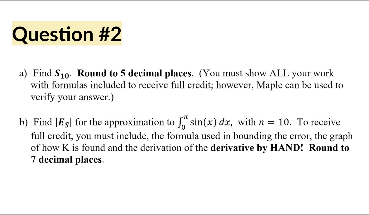 Solved Use the given formulas for the next two questions. | Chegg.com