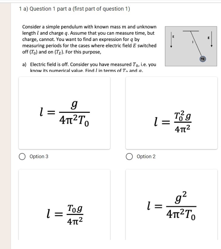 Solved 1 a) Question 1 part a (first part of question 1 ) | Chegg.com
