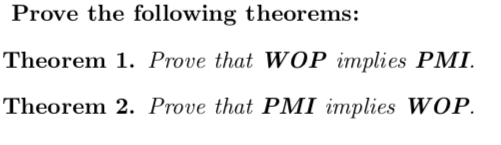 Solved Prove the following theorems: Theorem 1. Prove that | Chegg.com