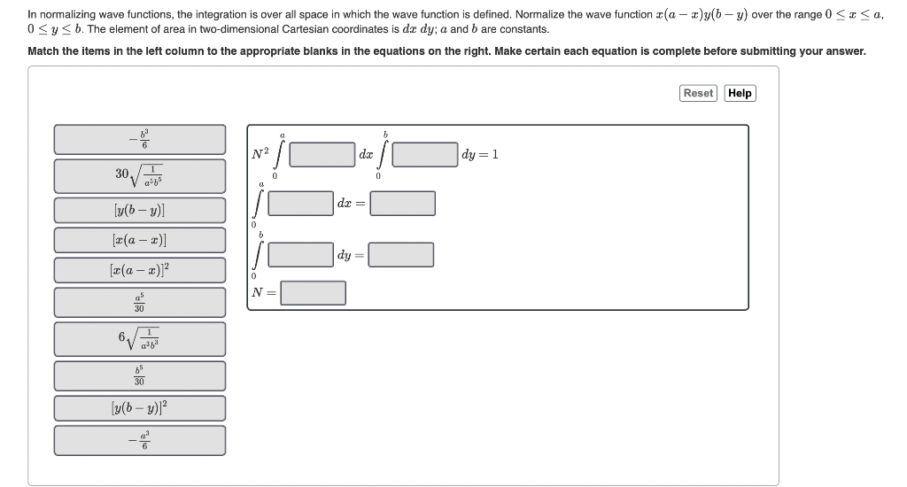 Solved In normalizing wave functions, the integration is | Chegg.com Solved In normalizing wave functions, the integration is | Chegg.com