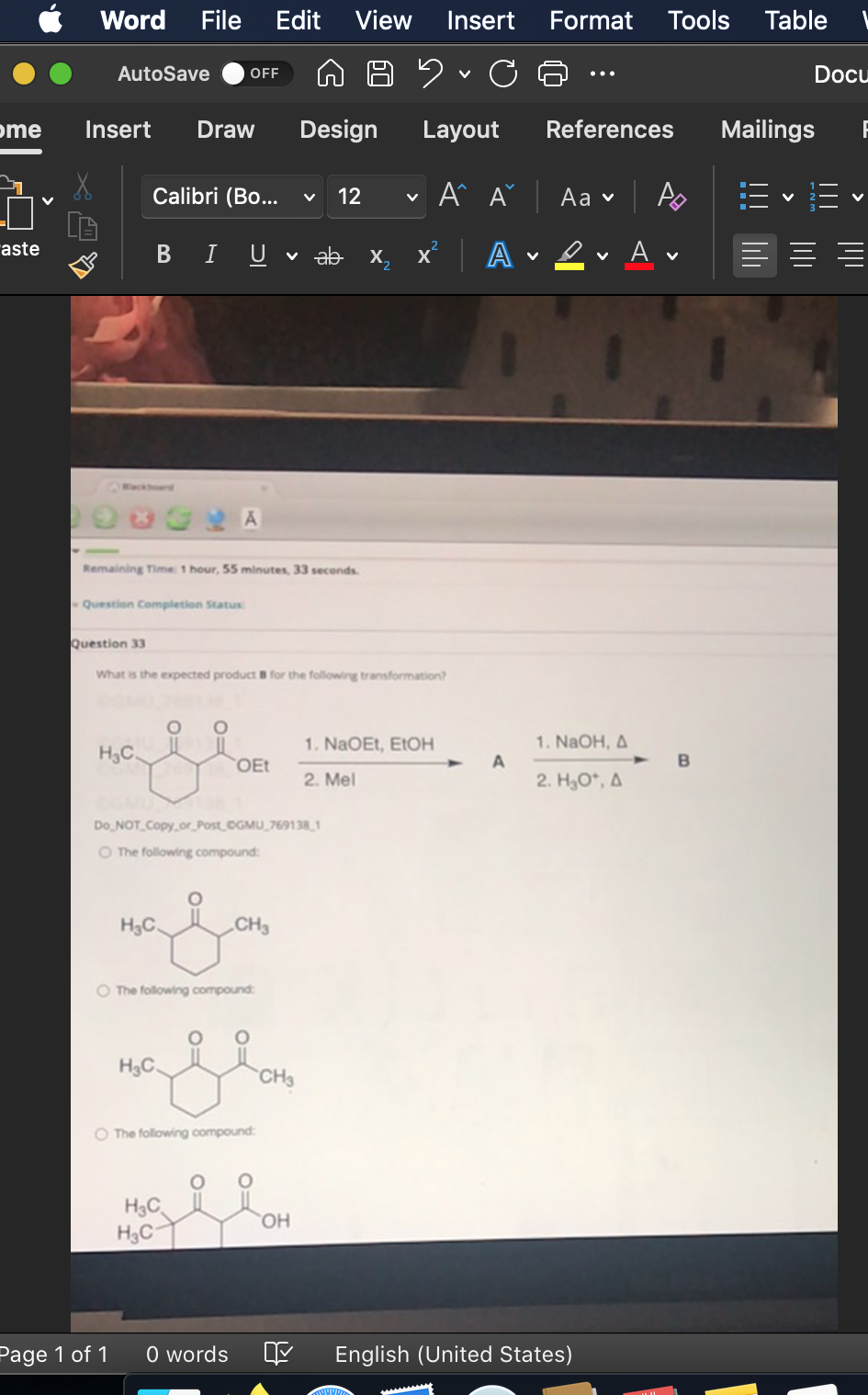 Solved Word File Edit View Insert Format Tools Table | Chegg.com
