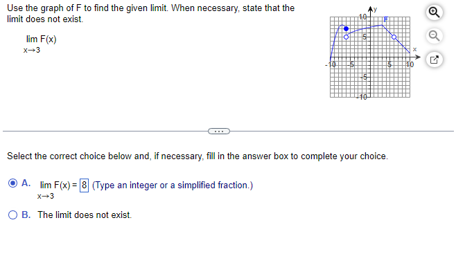 Solved Use the graph of F to find the given limit. When | Chegg.com