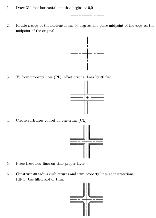 Solved 1. Draw 330 foot horizontal line that begins at 0,0 | Chegg.com