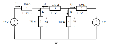 Solved Find V1,V2,V3,V4,V5 and I1,I2,I3,I4,I5 using both | Chegg.com
