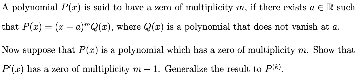 Solved Real Analysis question based on Browder's | Chegg.com