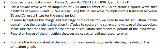 Solved The basic RC circuit being used in this assignment is | Chegg.com