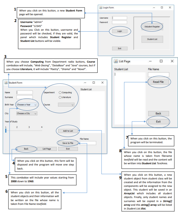 Login Form When you click on this button, a new | Chegg.com