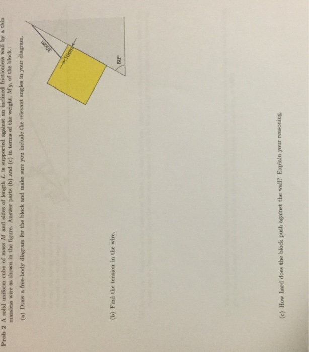 Solved a solid uniform cube of mass m and sides of length L | Chegg.com
