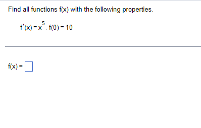 Solved Find all functions f(x) with the following | Chegg.com