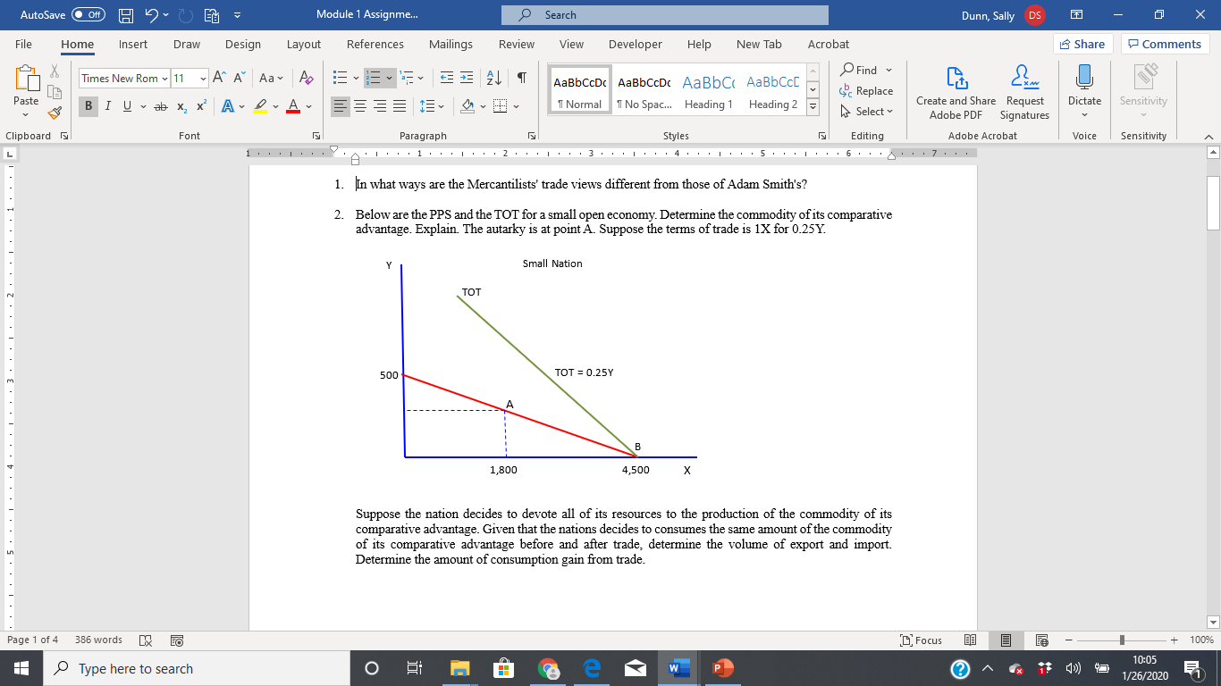 Solved AutoSave Off H U EU = Module 1 Assignme... Search | Chegg.com