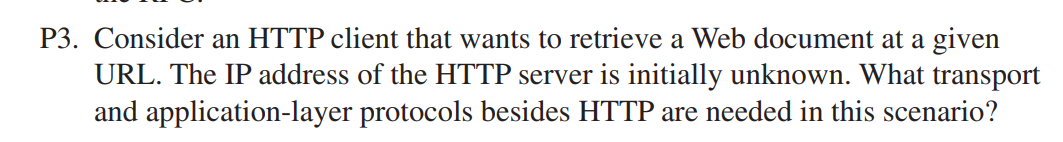 Solved P3. Consider an HTTP client that wants to retrieve a | Chegg.com