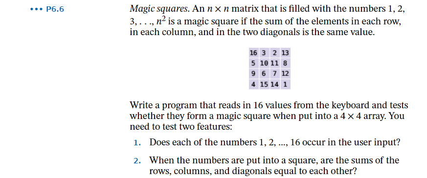 Solved Magic squares. An n × n matrix that is filled with | Chegg.com