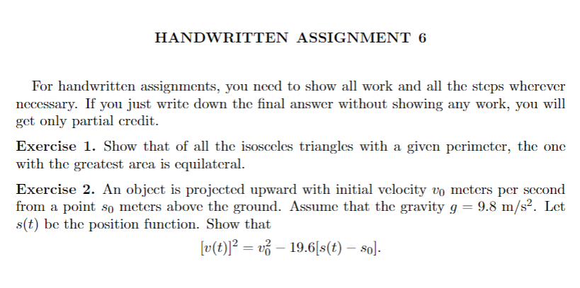 Solved For handwritten assignments, you need to show all | Chegg.com