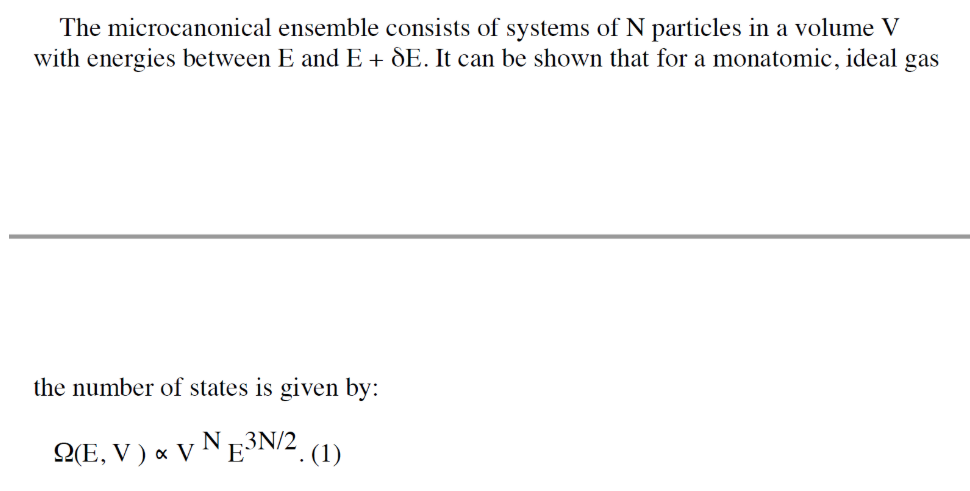 Solved The microcanonical ensemble consists of systems of N | Chegg.com
