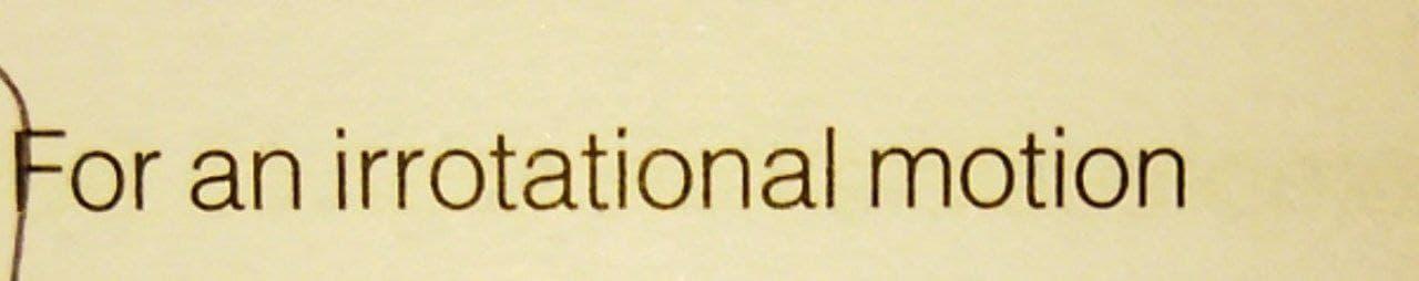 Solved For an irrotational motion | Chegg.com
