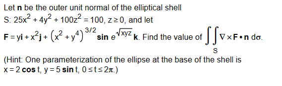 Solved Let n be the outer unit normal of the elliptical | Chegg.com