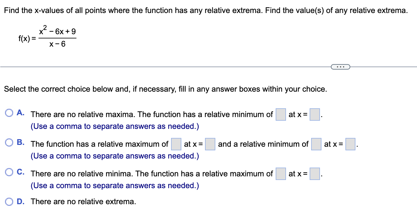 Solved Find the x-values of all points where the function | Chegg.com