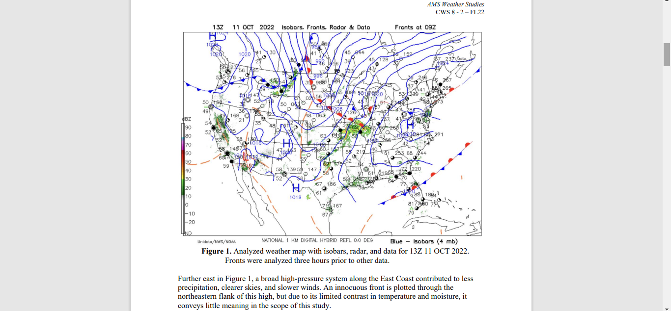 AMS Weather Studies CWS 8 - 2 - FL22 Figure 1. | Chegg.com