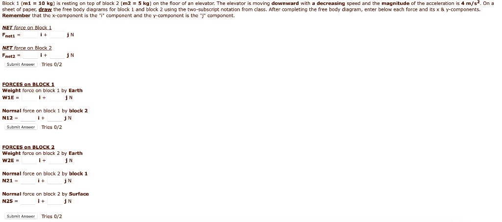 Solved Block 1 (m1 = 10 kg) is resting on top of block 2 (m2 | Chegg.com