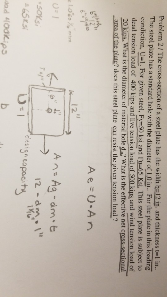 Solved Problem 2/ The cross-section of a steel plate has the | Chegg.com