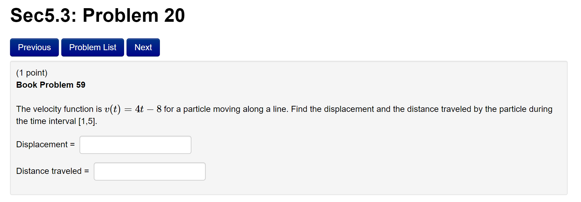 Solved Sec5.3: Problem 20 Previous Problem List Next (1 | Chegg.com