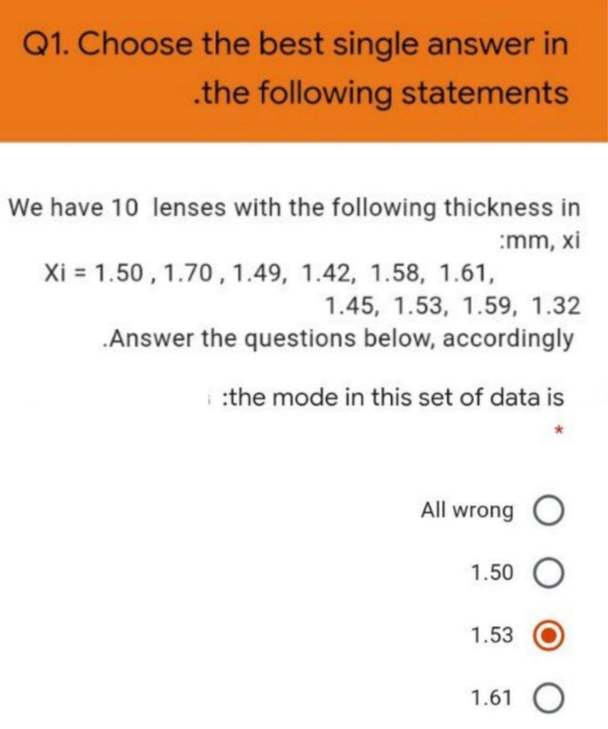 Solved Q1. Choose the best single answer in .the following | Chegg.com