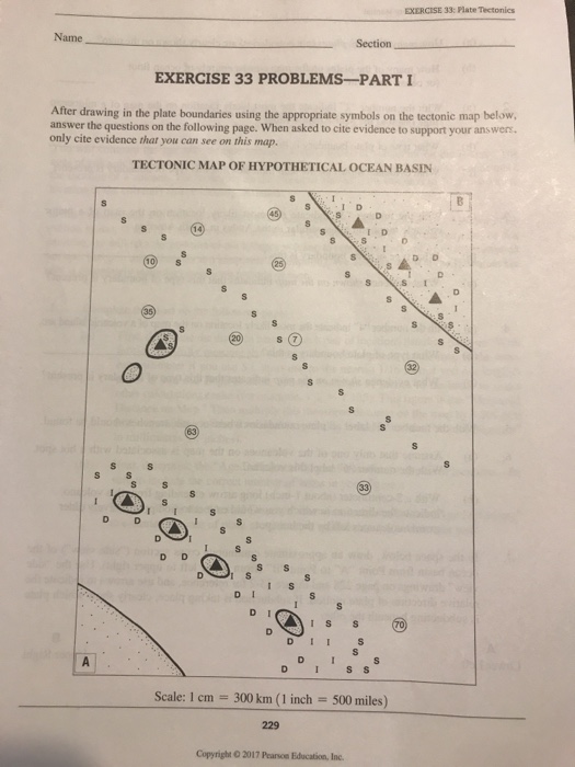 Solved EXERCISE 33: Plate Tectonics Name EXERCISE 33 | Chegg.com